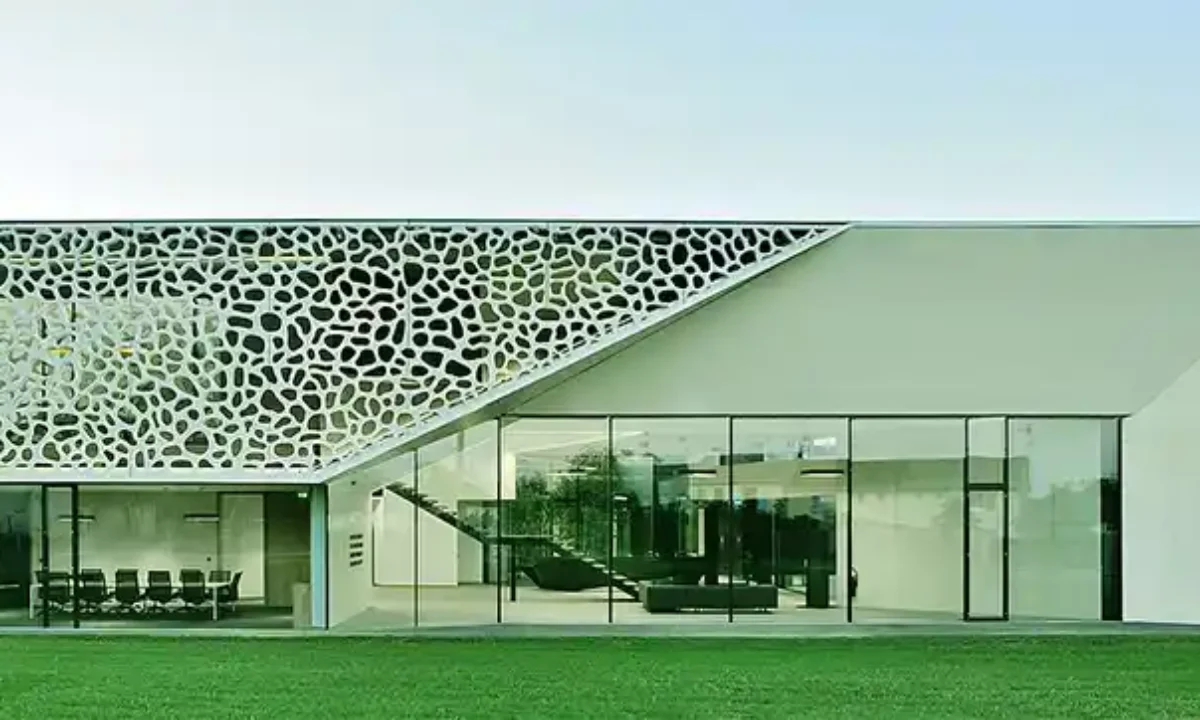 Modern Perforated Metal Building Design