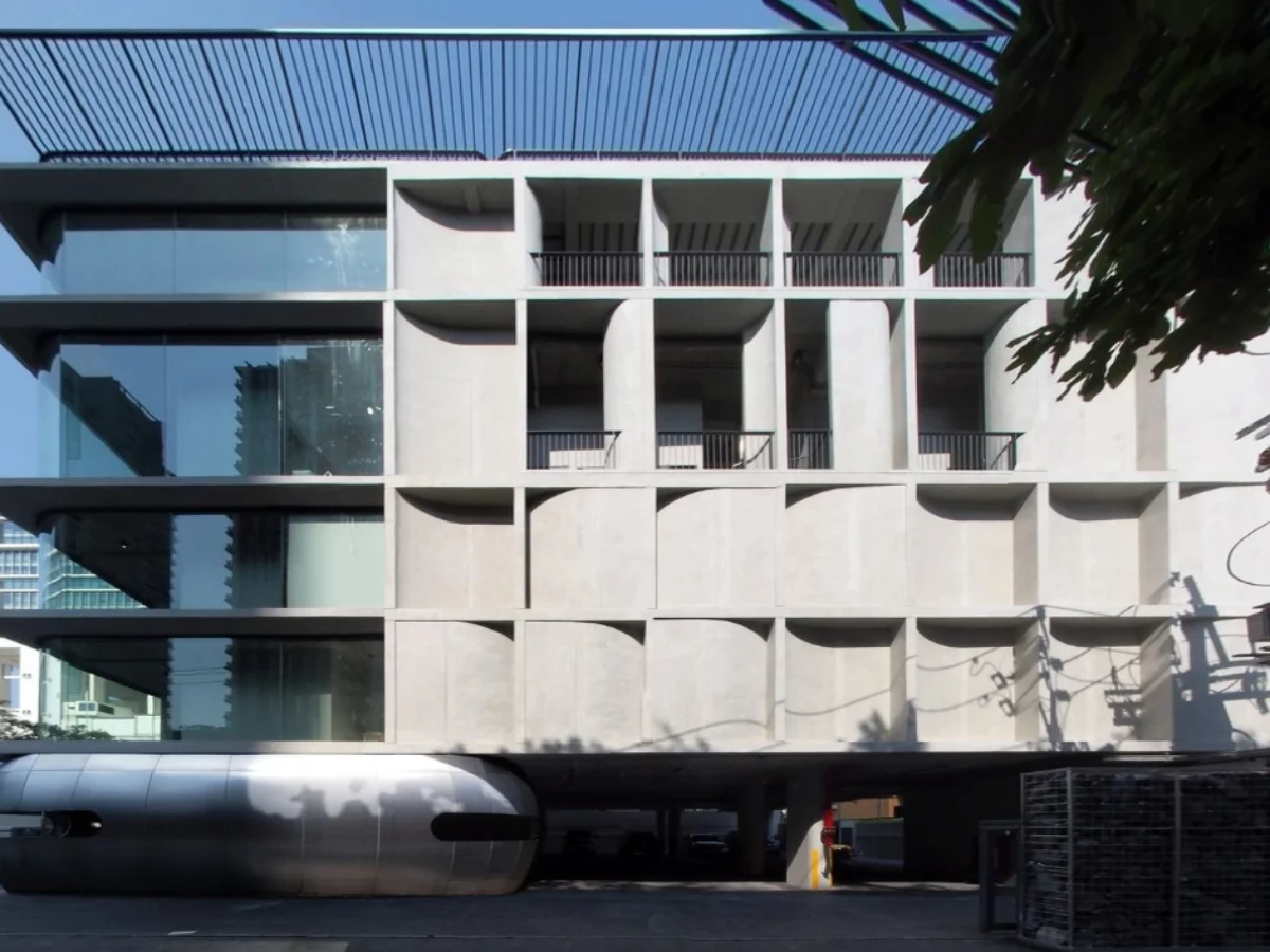 Rotating Concrete Block Facade By Subdv Is A Product Of Empathic